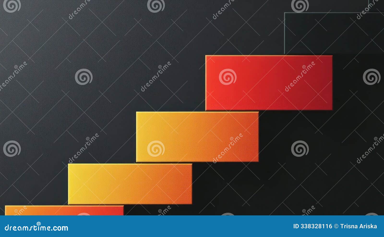 A Gradient Staircase Design Illustrating Progress or Growth Stock ...