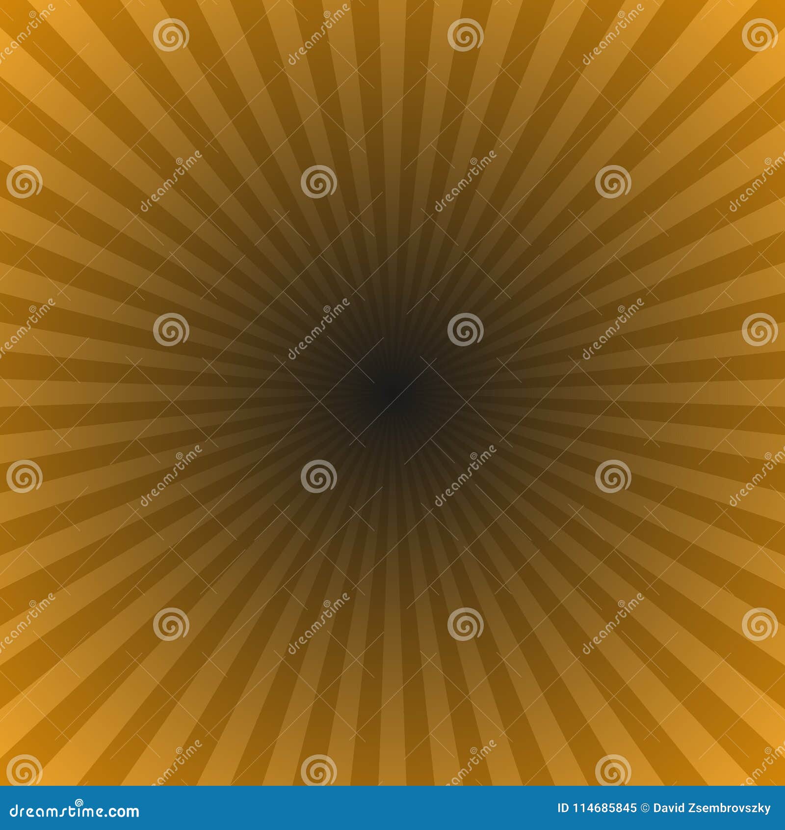 Gradient Sun Ray Background - Hypnotic Vector Illustration from Striped ...