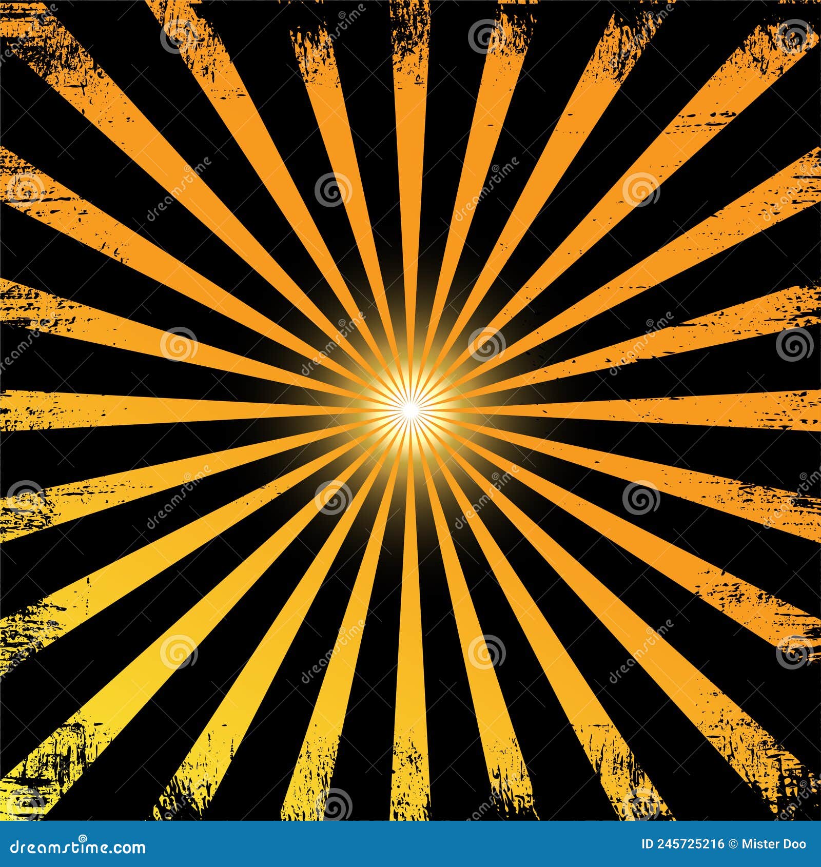 Gradient Sunburst Background with Grunge Style. Elegant Sunburst ...