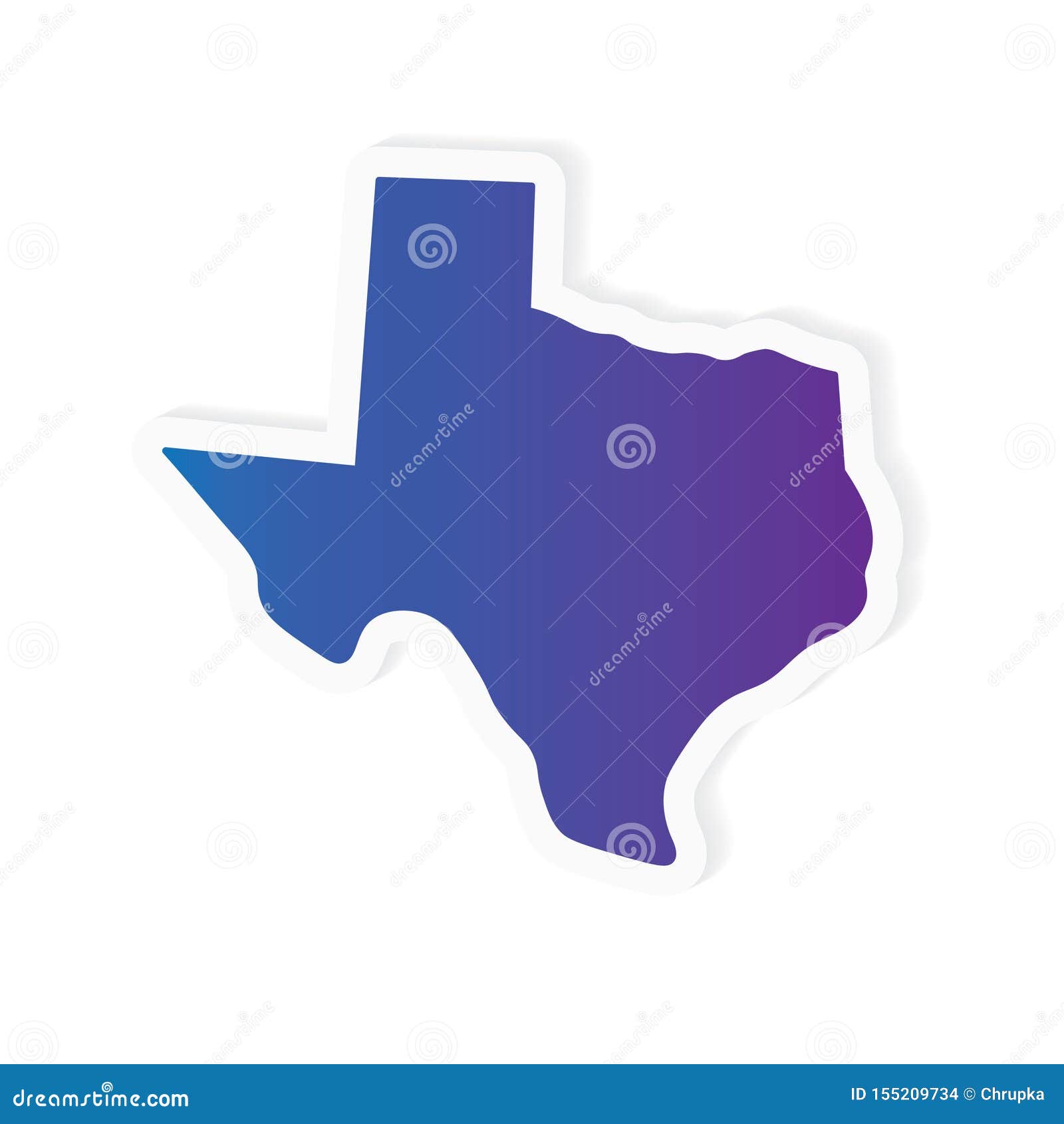 Gradient Texas map stock vector. Illustration of states - 155209734