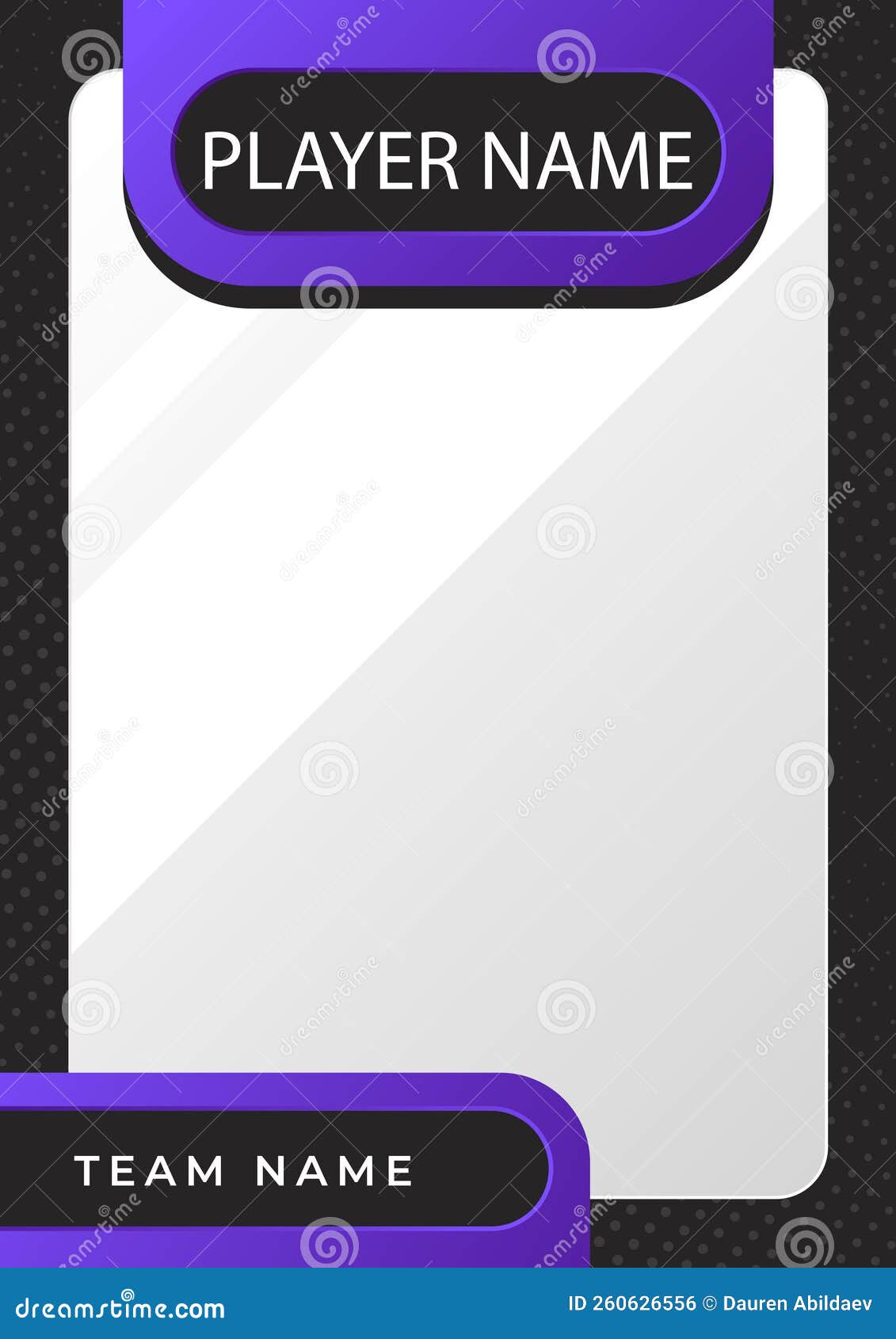Gradient Trading Cards Template Vector Illustration. Stock Illustration ...