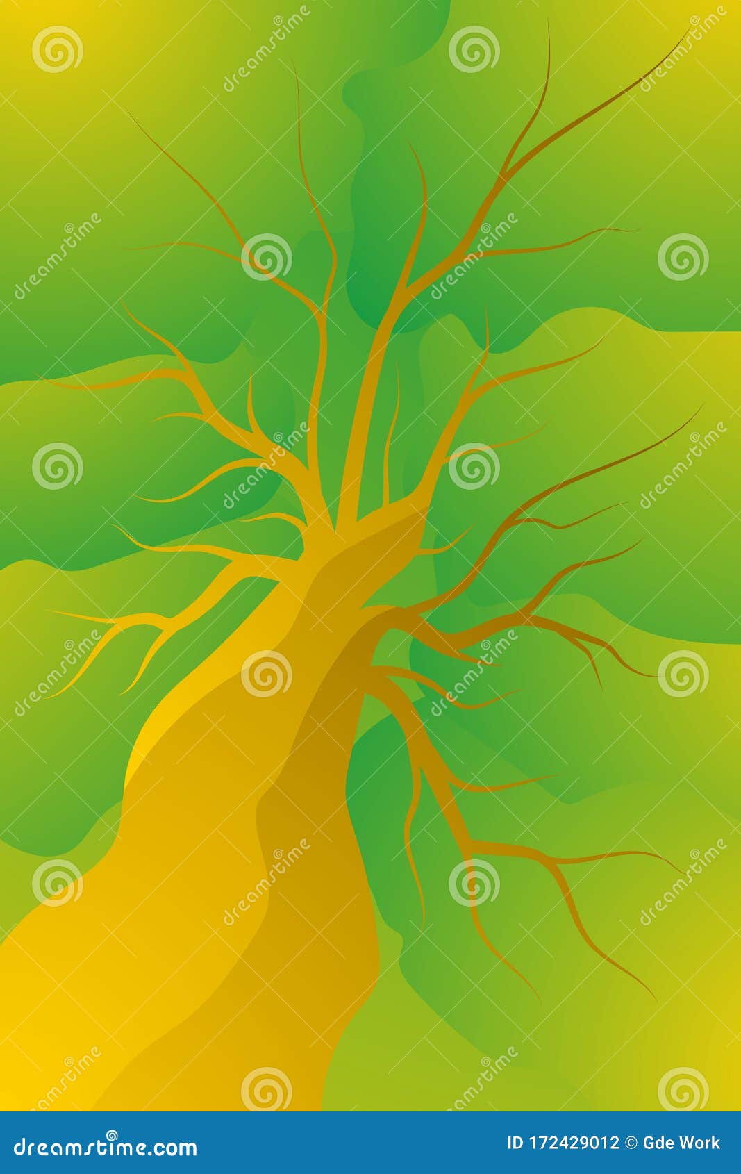 Gradient Tree Cover Background Design Stock Vector - Illustration of ...