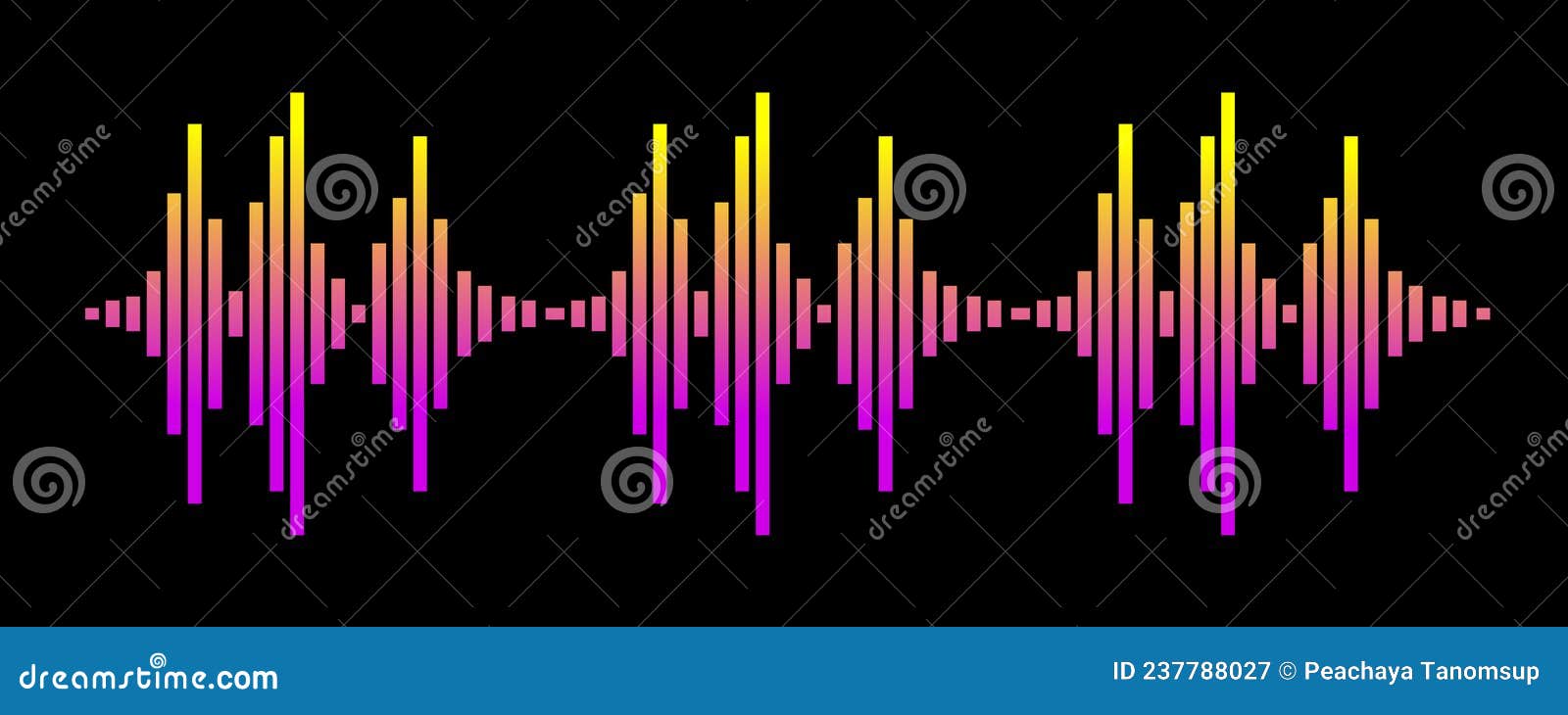 Gradient Vector Illustration Design of Sound Wave Symbol Stock Vector ...