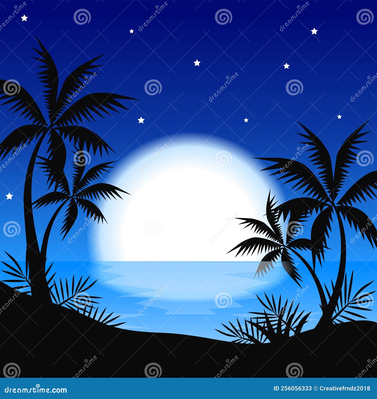 Gradient Vector Night Background Design Stock Vector - Illustration of ...