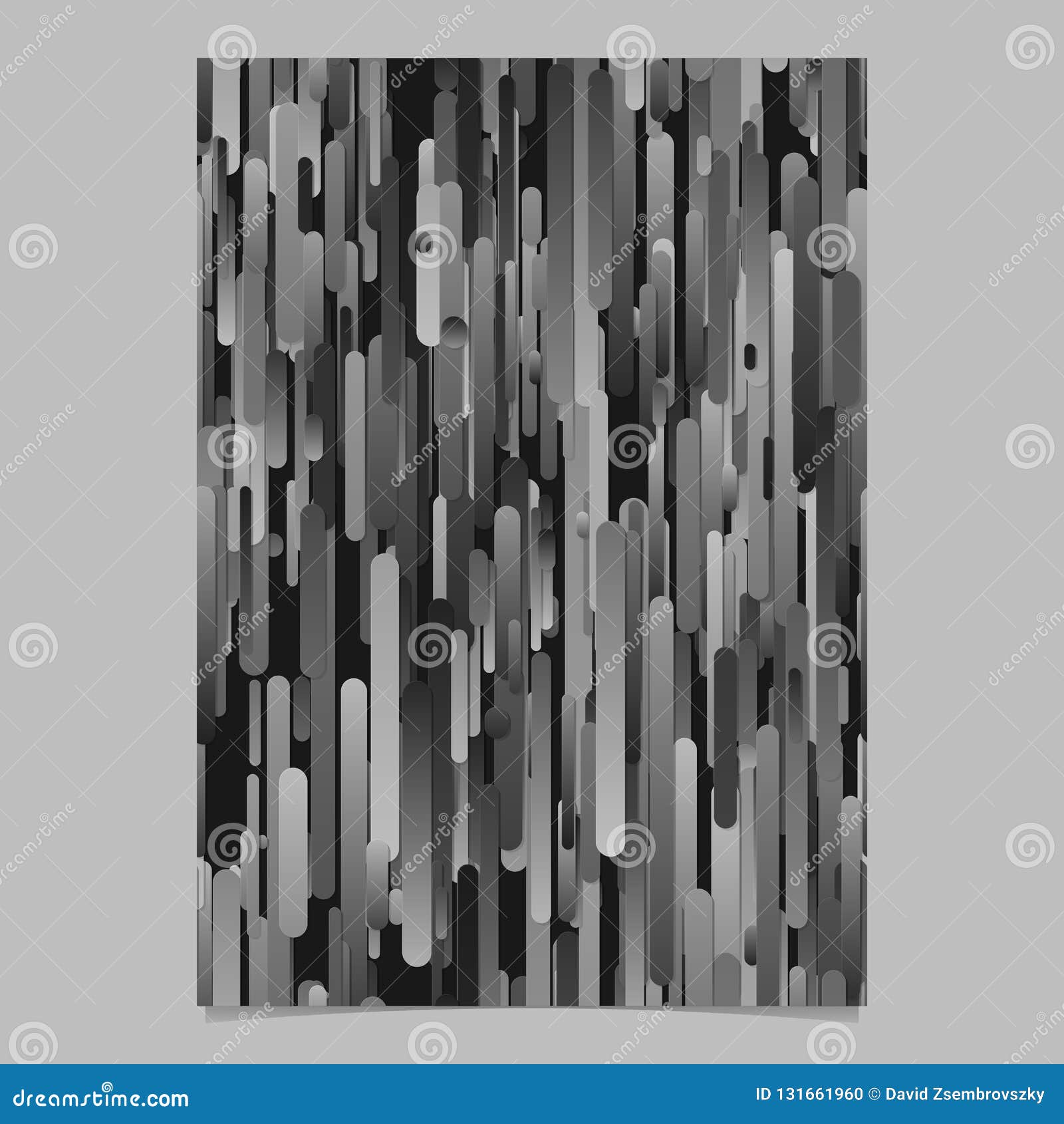 Gradient Vertical Rounded Stripe Pattern Brochure Background Template ...