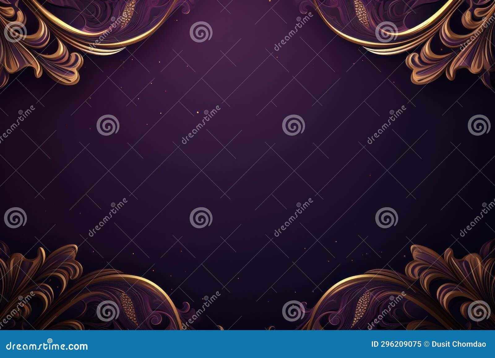 Gradient Violet Background Random Symmetric Gold Lined Subtle Indian ...
