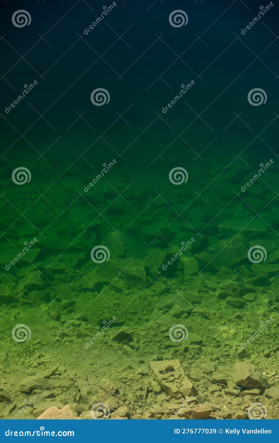 Gradient of Water Over Submerged Rocks in Hetch Hetchy Stock Image ...