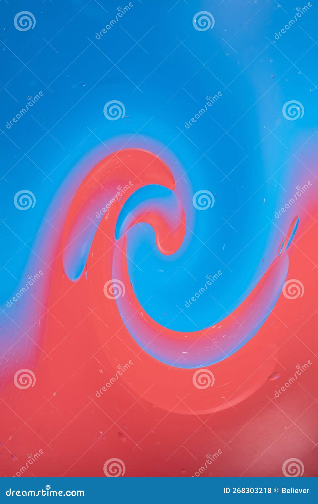 Gradient Wave Background. Red Color Smoothly Turning into Blue Stock ...