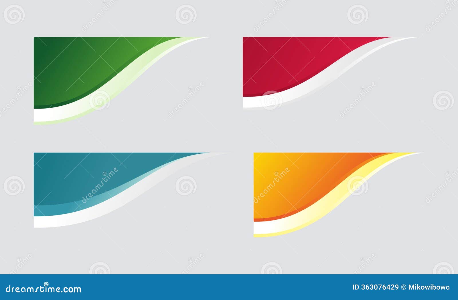 Gradient Wave Corner Border Vector Stock Illustration - Illustration of ...