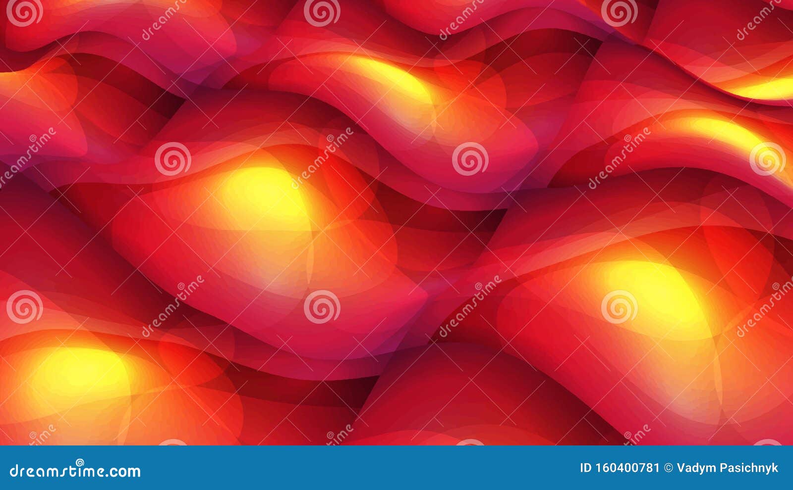 Gradient Wave. 3D Wavy Background with Dynamic Effect. Vector ...