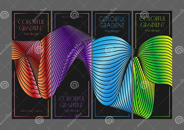 Gradient Wave. Interior Design, Wallpaper, Textures, Textiles Stock ...