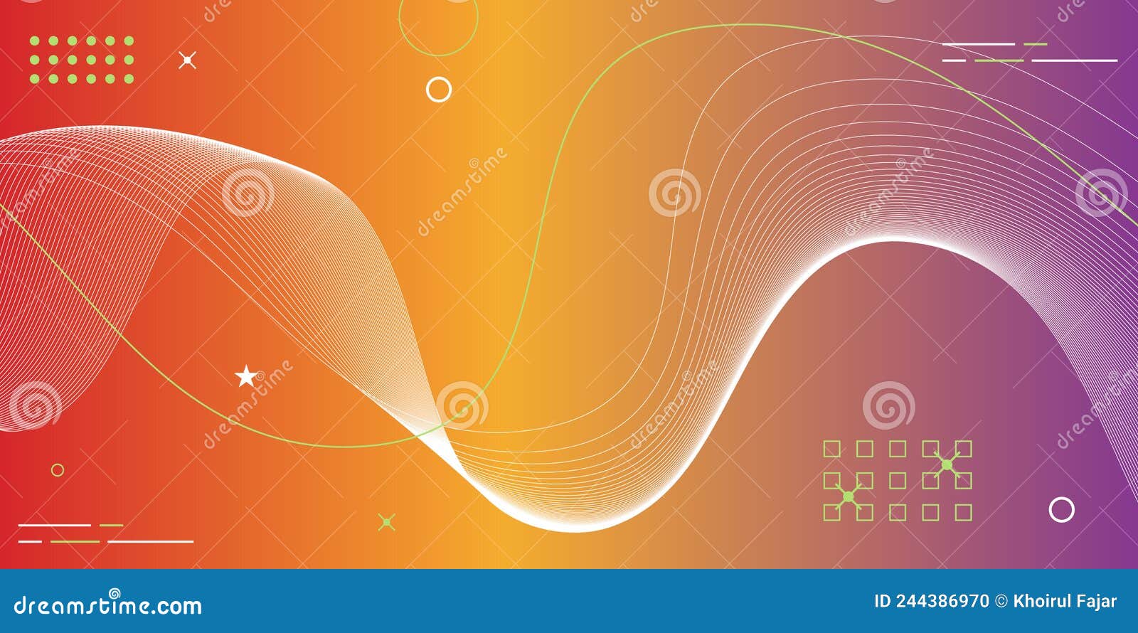 Gradient Wave Shape Background Illustration Vector Stock Vector ...
