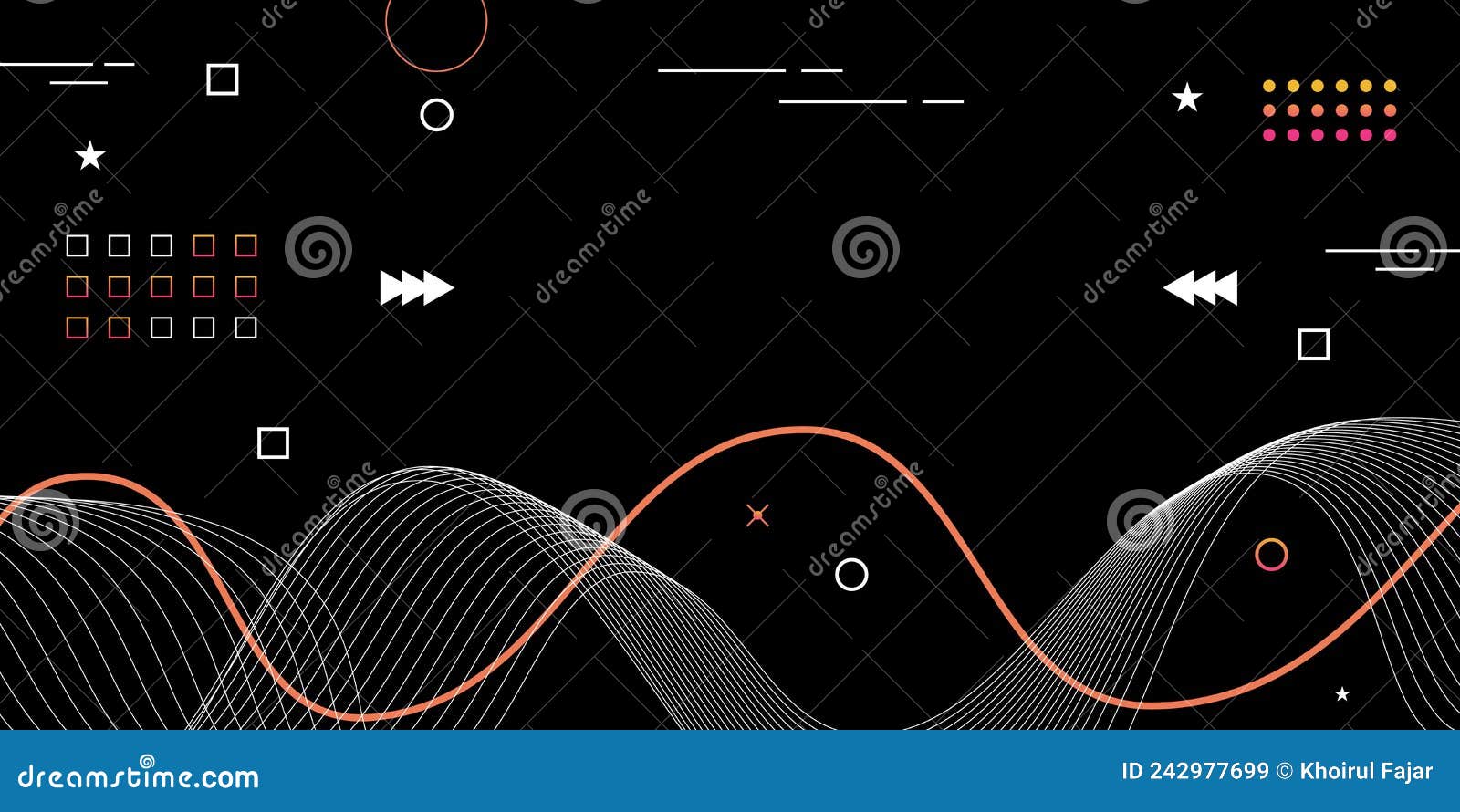 Gradient Wave Shape Background Illustration Vector Stock Vector ...