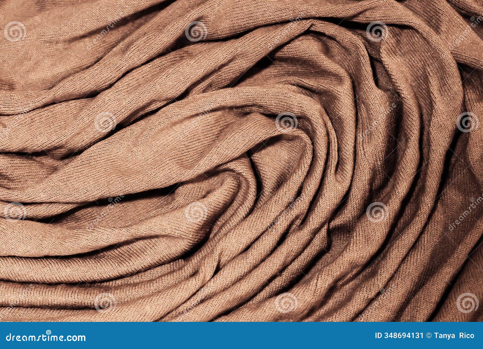 Gradient Waves Of Fabric Texture,3D Effect In Color 2025 Mocha Mousse ...
