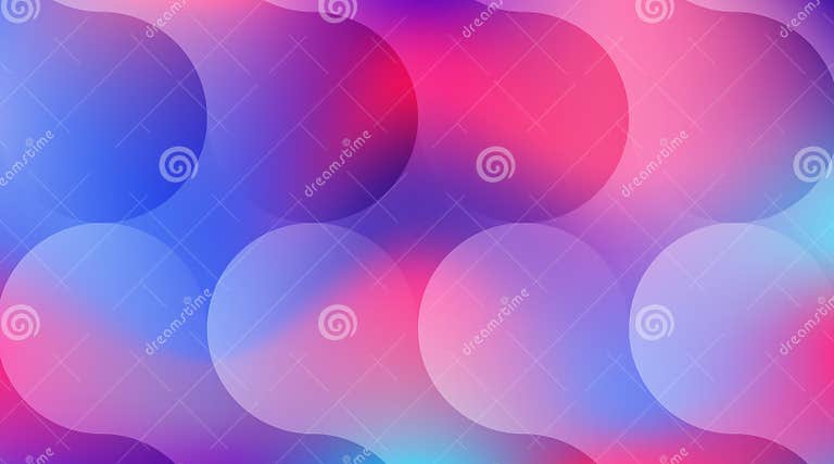Gradient Waves with Meta Balls Abstract Background Stock Illustration ...