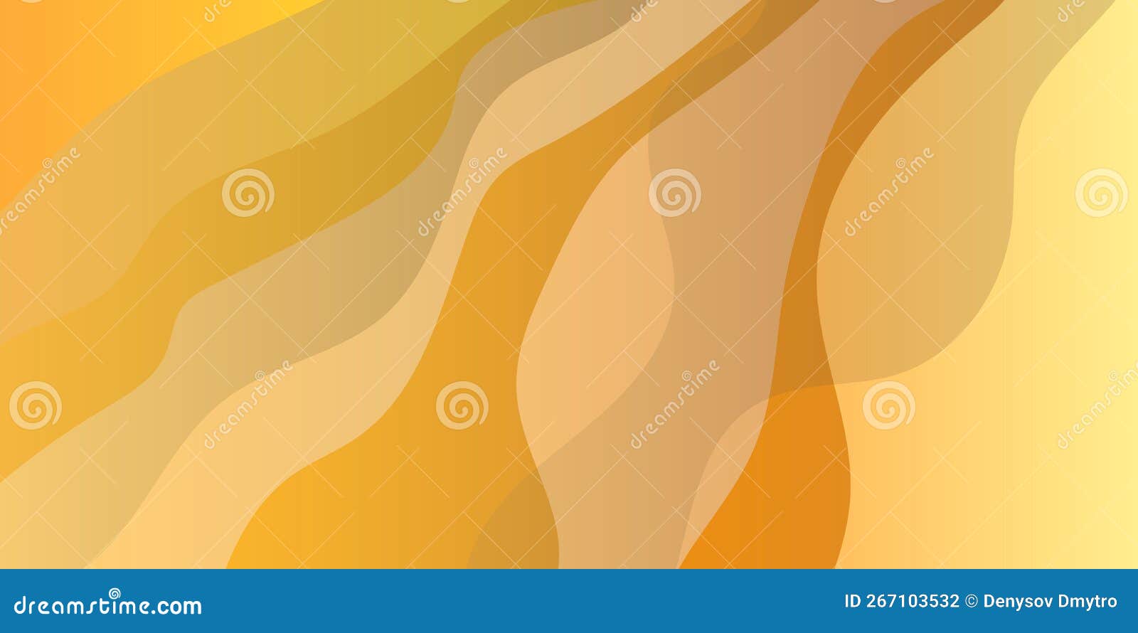 Gradient Wavy Background in Beige and Yellow Tones. Abstract Background ...