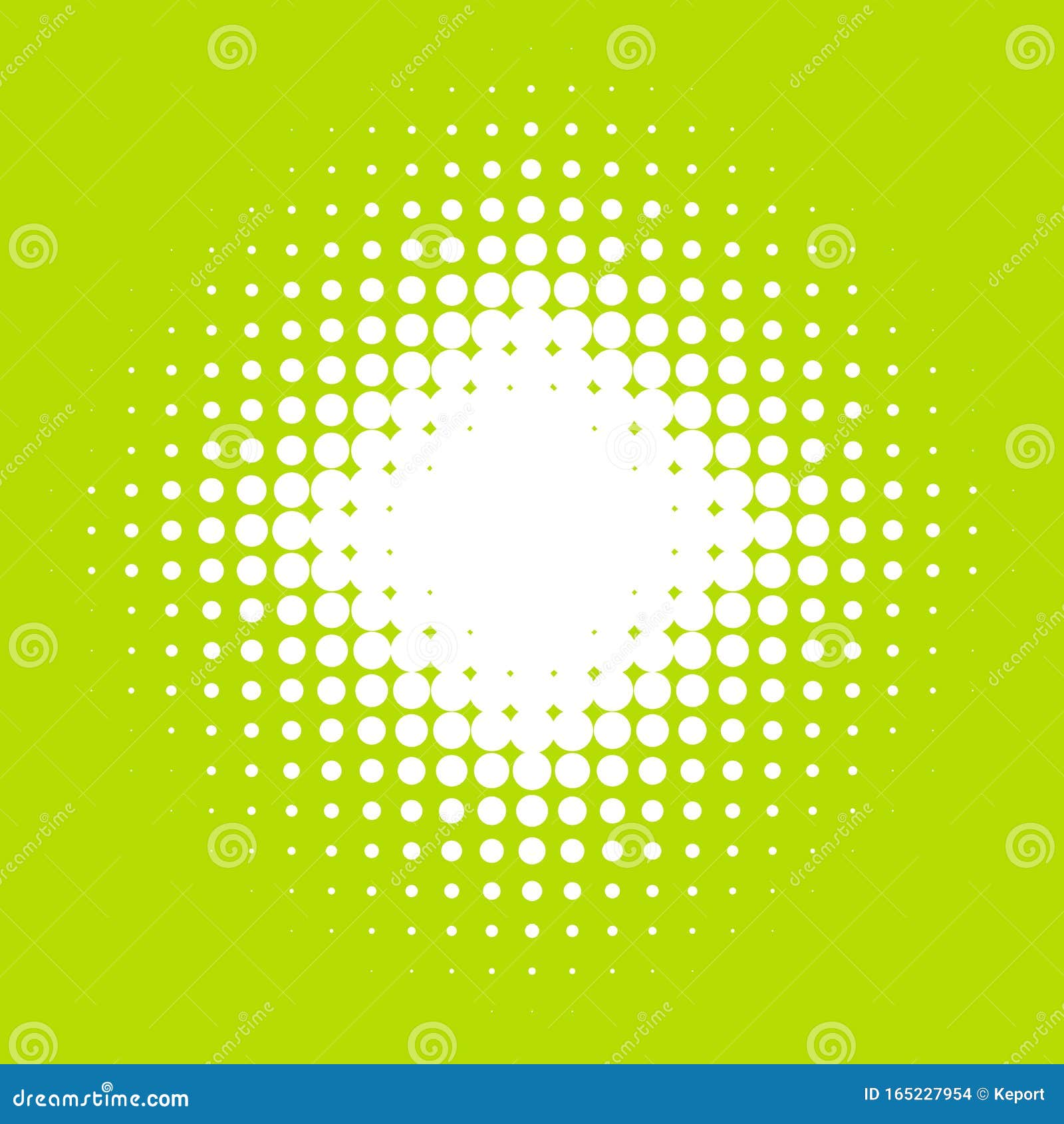 Gradient White Dots on Green Beackground Stock Illustration ...
