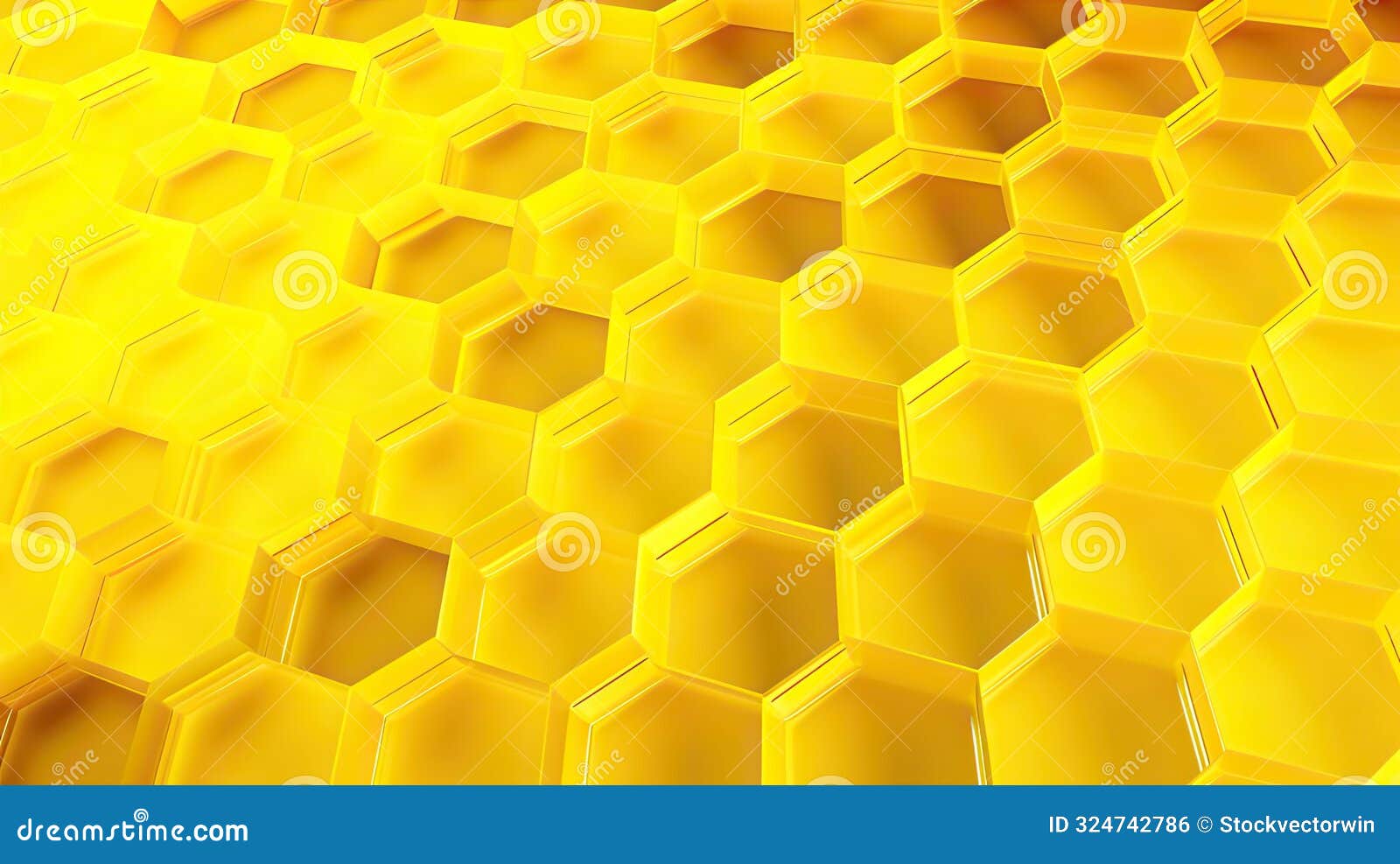 Gradient Yellow Hex Background Stock Illustration - Illustration of ...