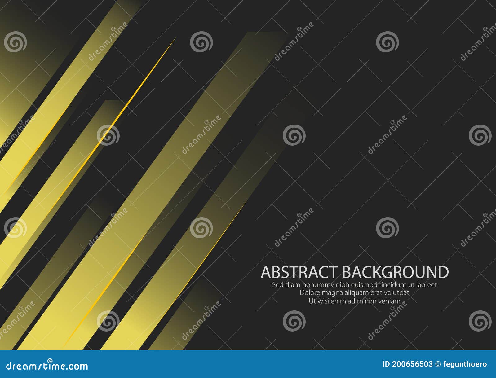 Gradient Yellow Shape Side Line with Black Background, Wallpaper ...