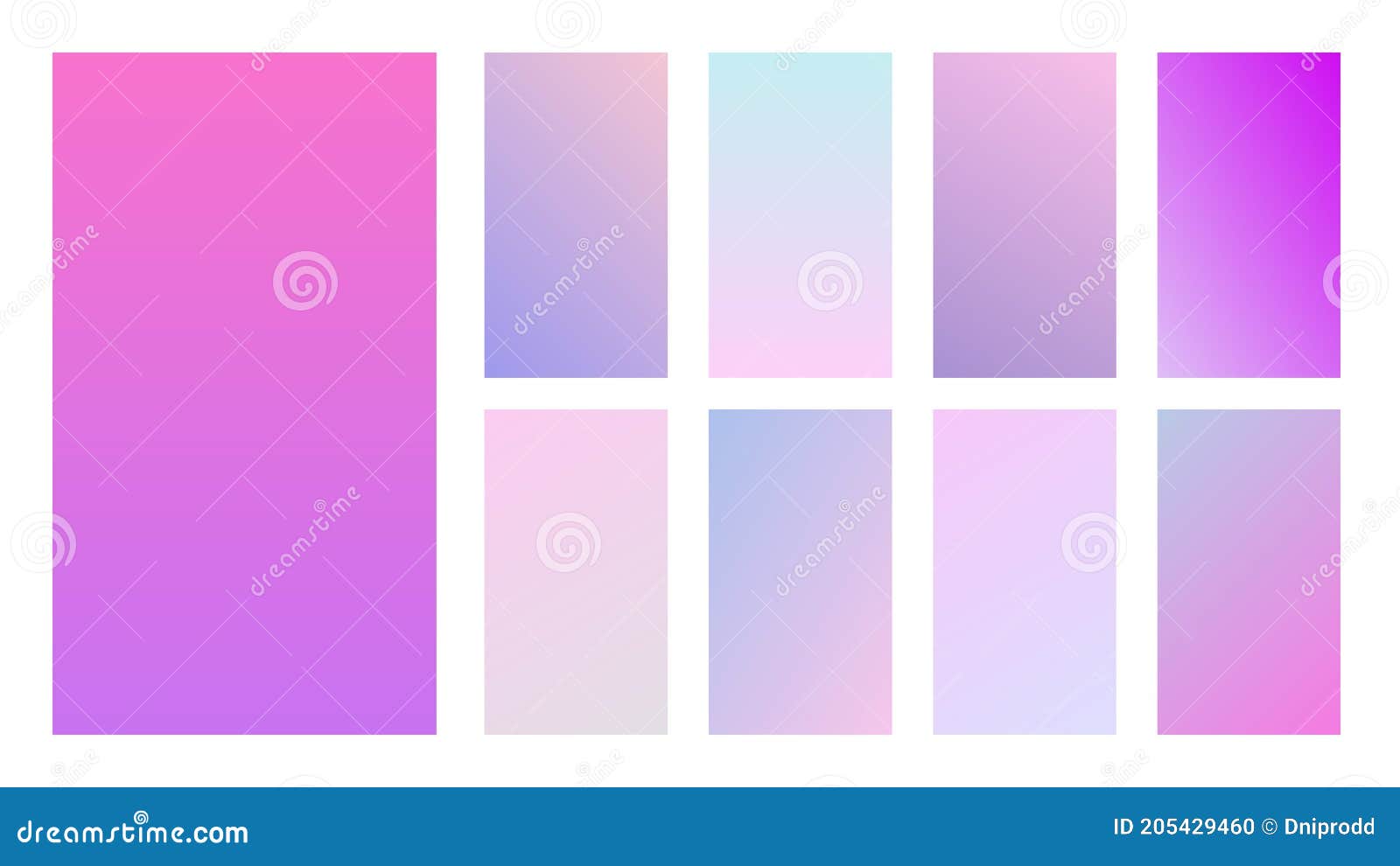 Big Collection Of Gradients Vector Illustration | CartoonDealer.com ...