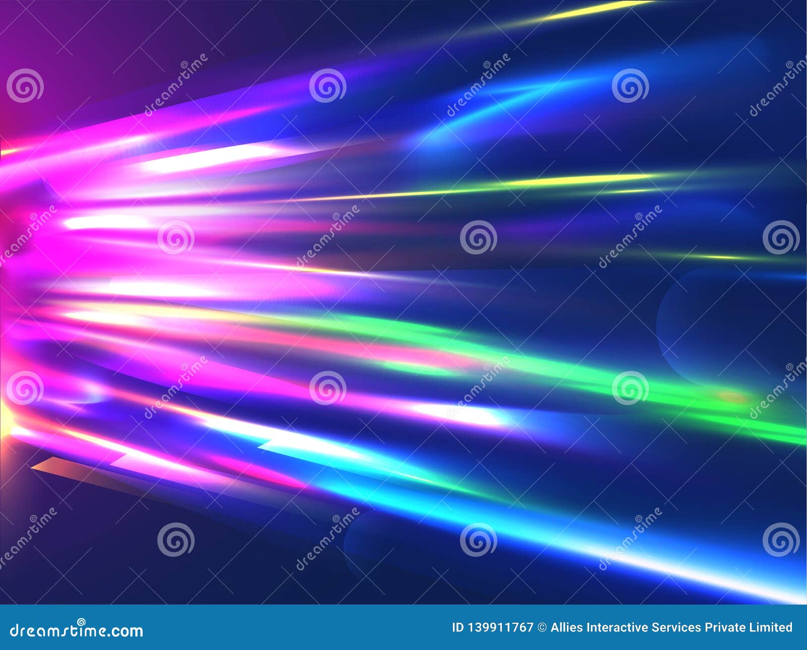 Gradients Abstract Rays, Colorful Emerging Light Beams, Futuristic ...