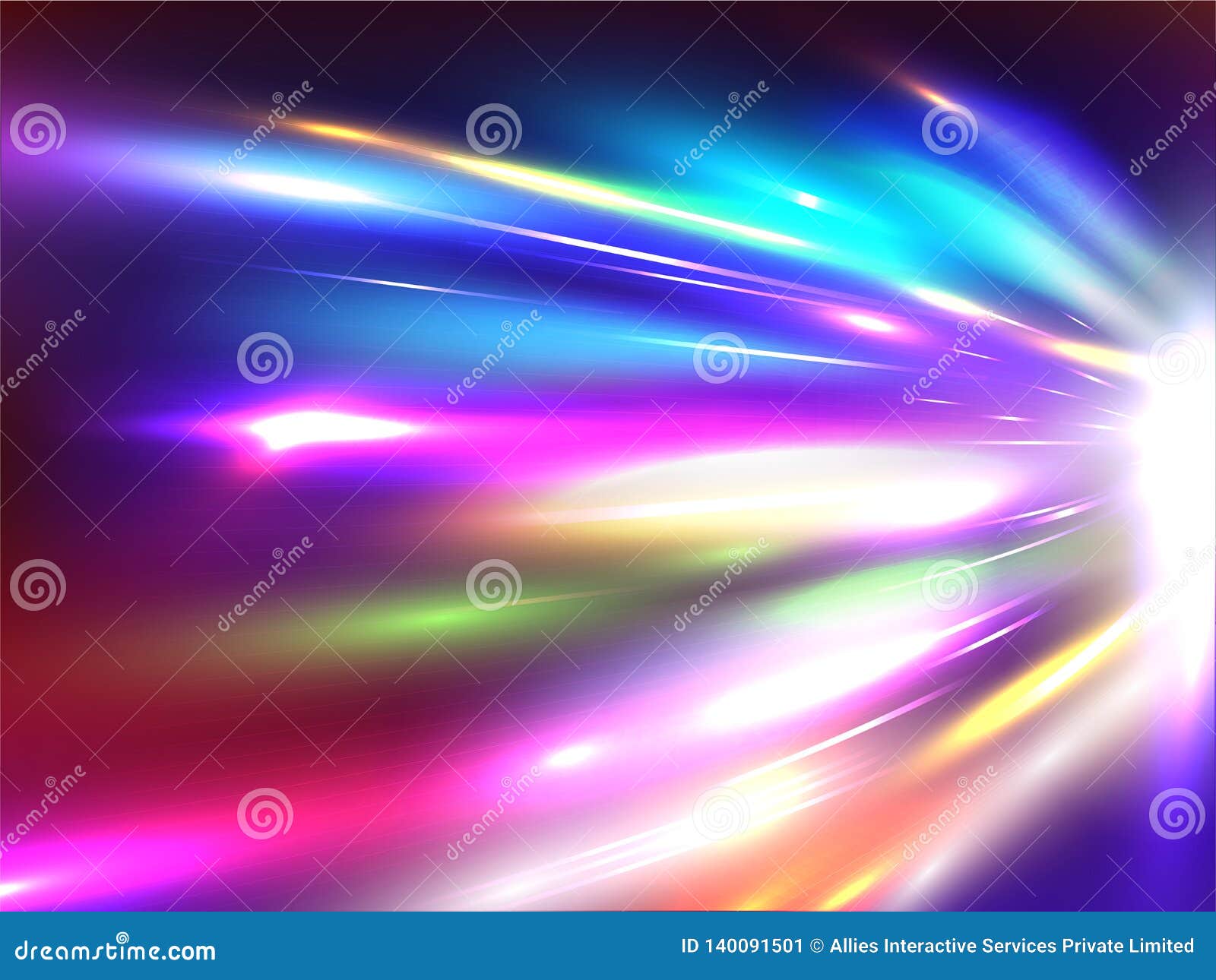 Gradients Abstract Rays, Colorful Emerging Light Beams, Futuristic ...