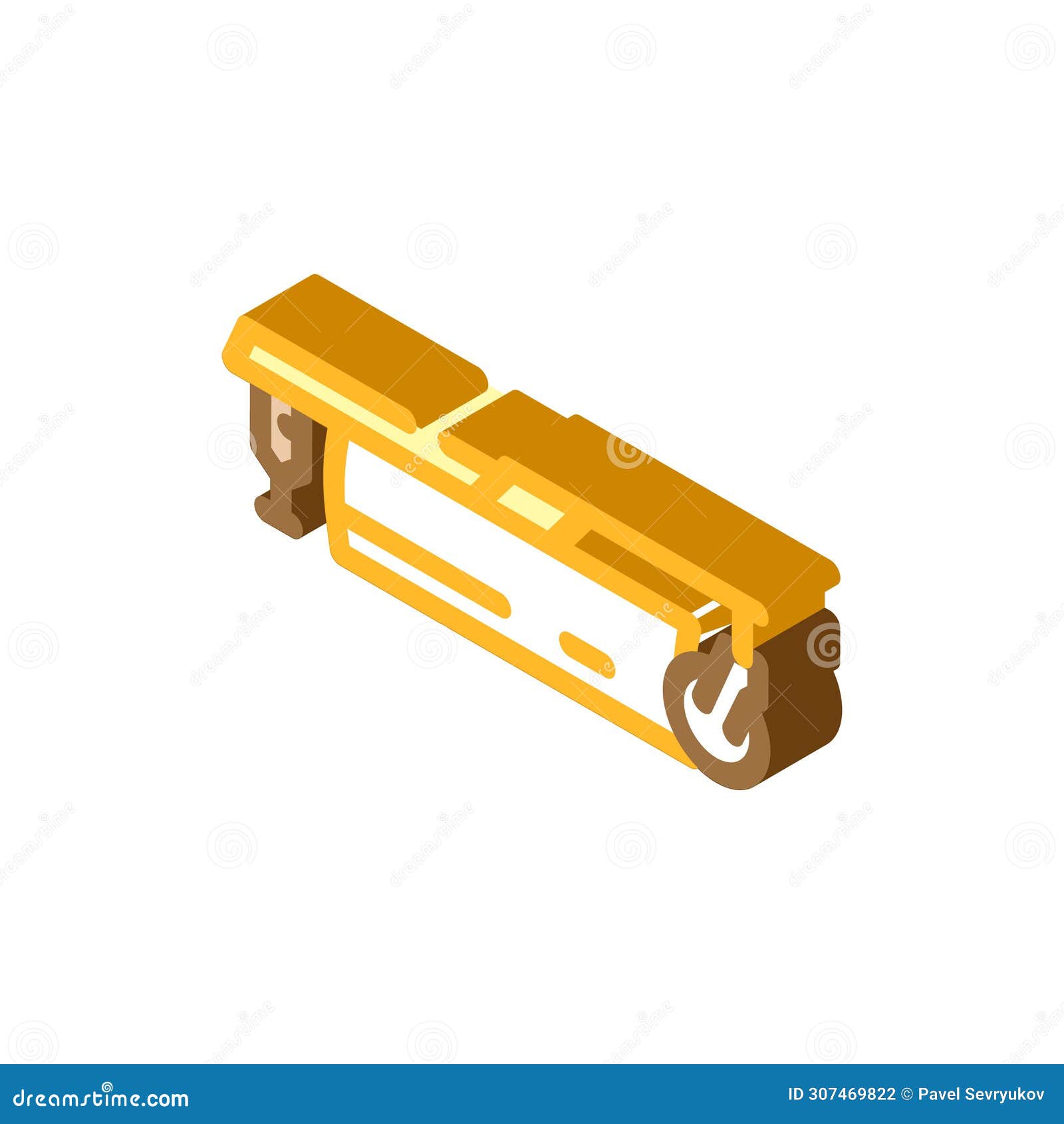 Grading Blade Construction Vehicle Isometric Icon Vector Illustration ...