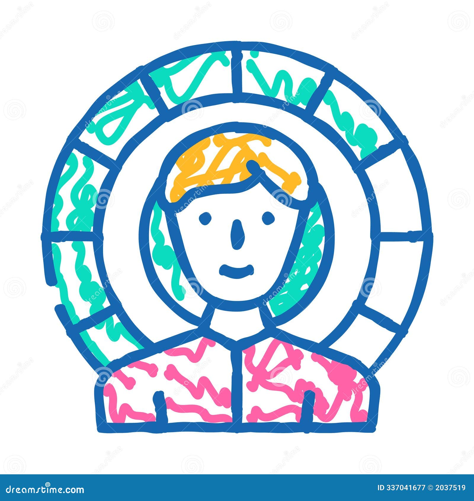 Grading Scale Kyc Icon Doodle Illustration Stock Illustration ...