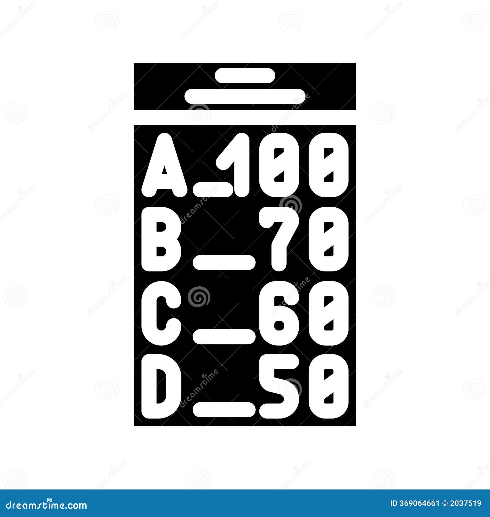 Grading System A . Grades For School With Plus Sign. Exam Result ...