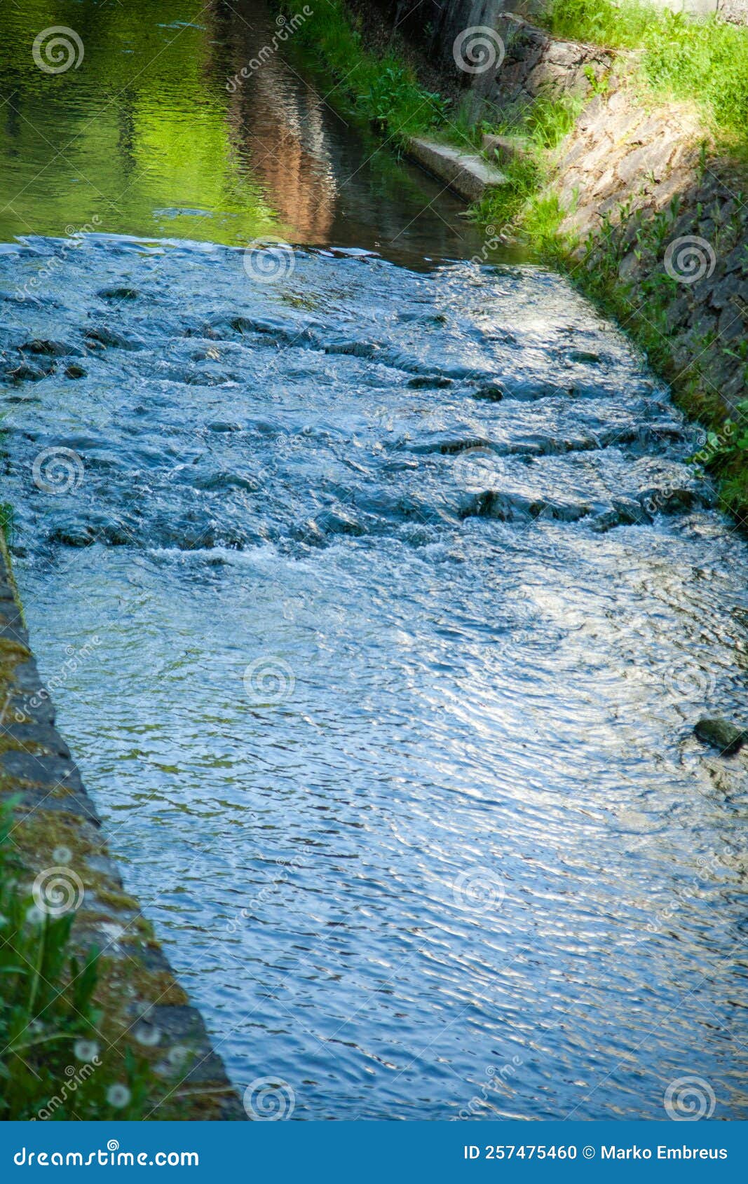 Gradna Stream by Samobor Peatonal Walkway Foto de archivo - Imagen de ...