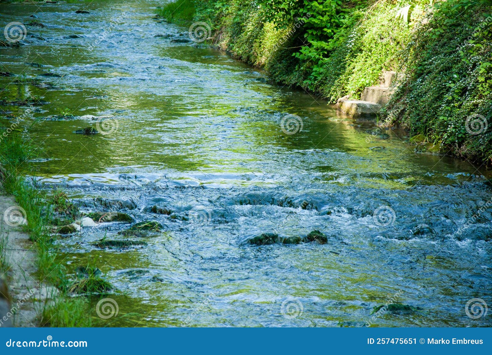 Gradna Stream by Samobor Pedestrian Walkway Stock Image - Image of ...