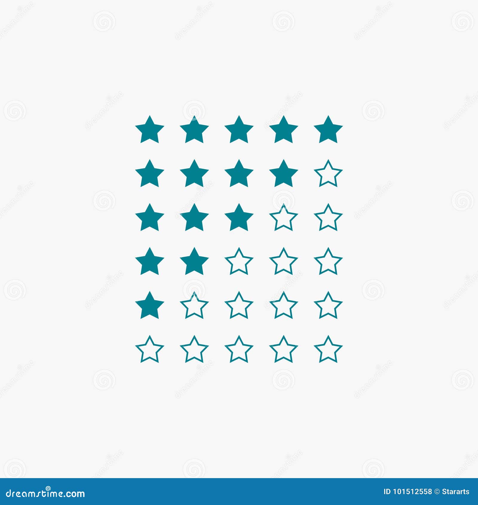 Grado De La Estrella En Color Azul Ilustración del Vector - Ilustración ...