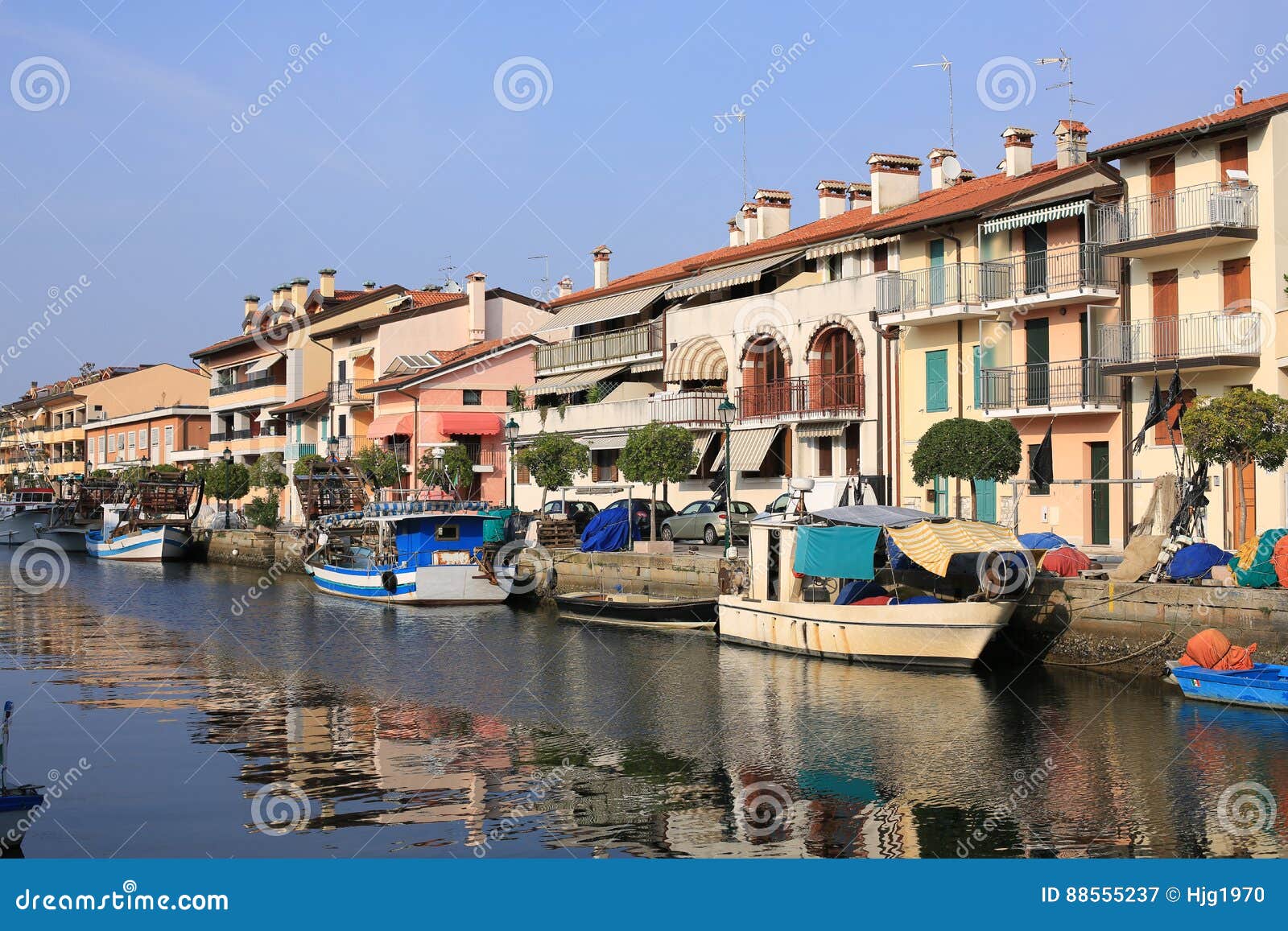 Grado in Italy stock image. Image of port, channel, scenic - 88555237