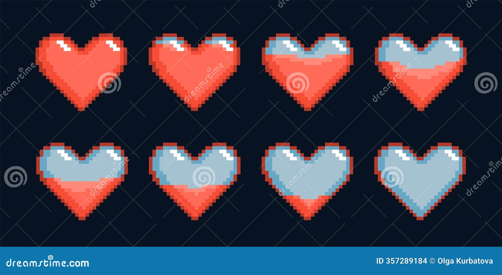 Symbol Of Love, Long Banner. Stock Image | CartoonDealer.com #205847737