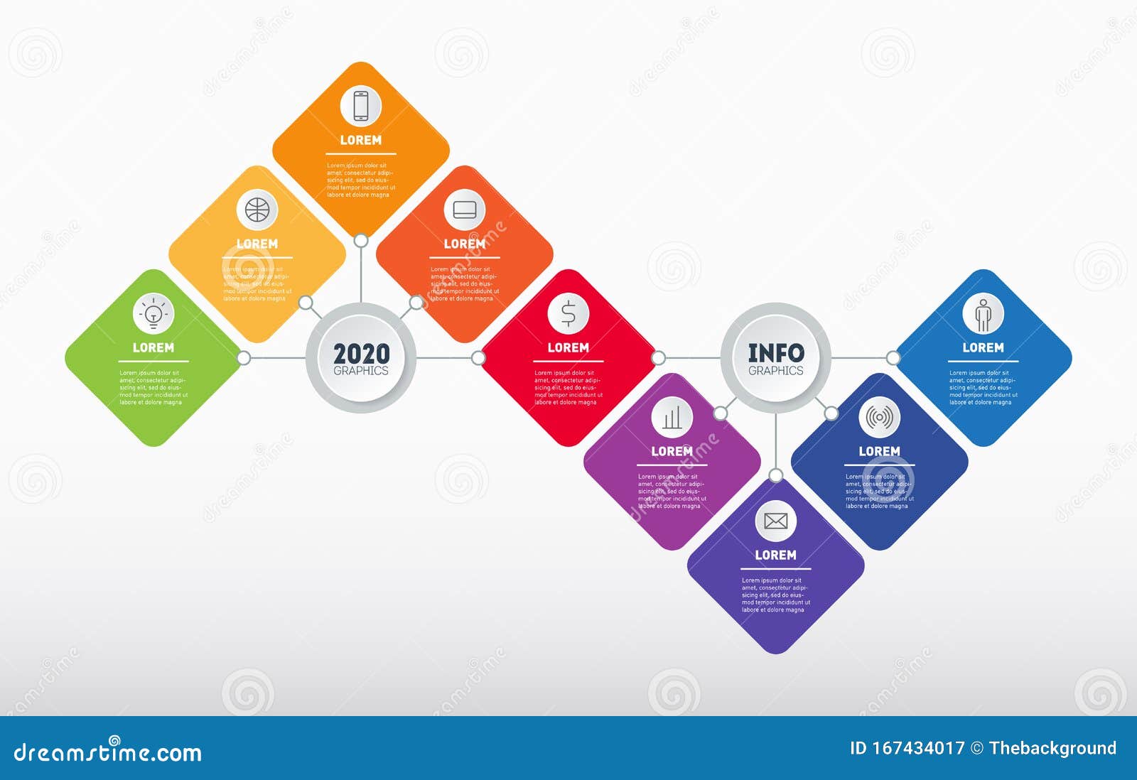 Gradual Infographic Elements Cartoon Vector | CartoonDealer.com #35192475