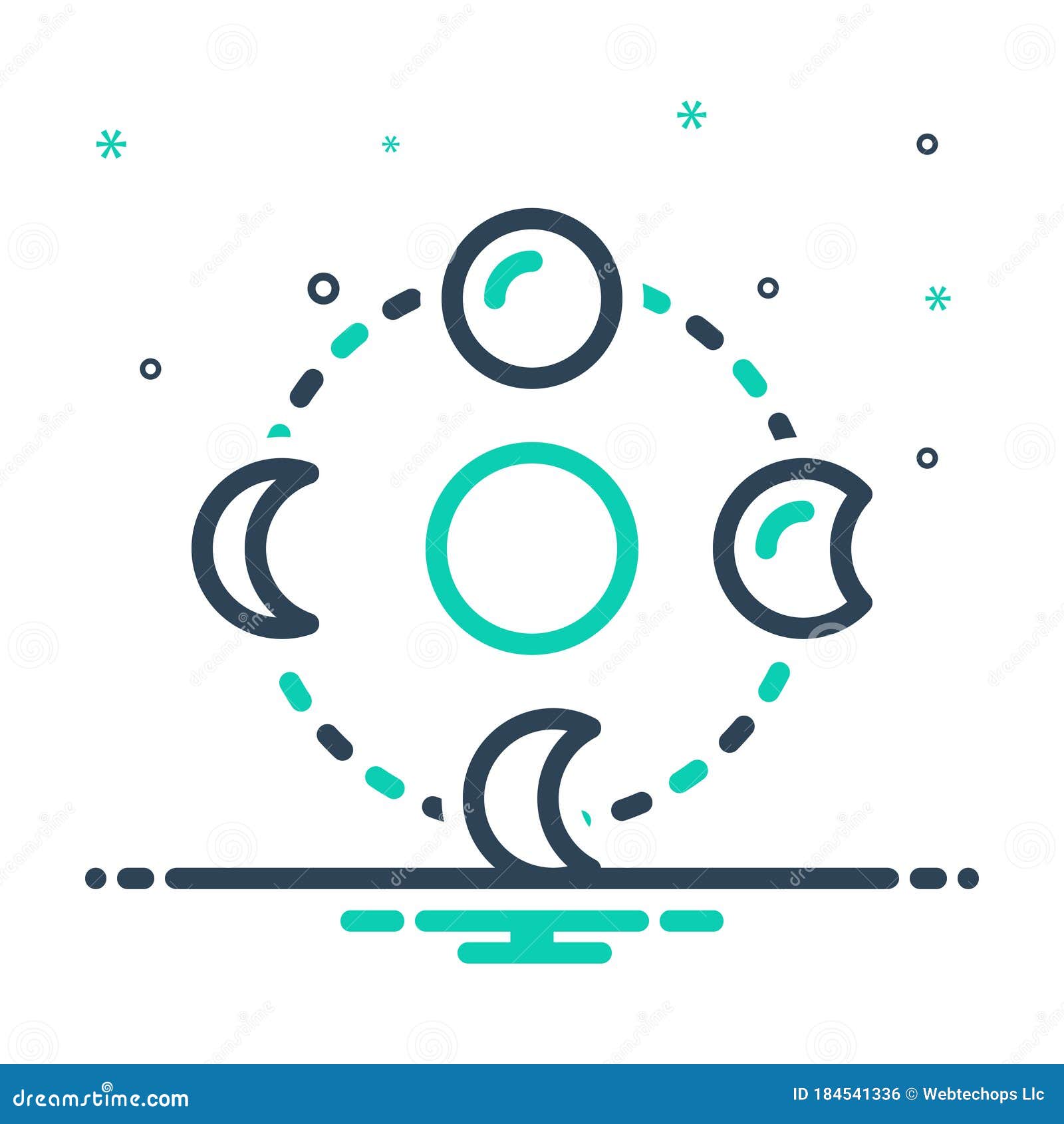 Mix Icon for Gradually, Slowly and Systematically Stock Vector ...