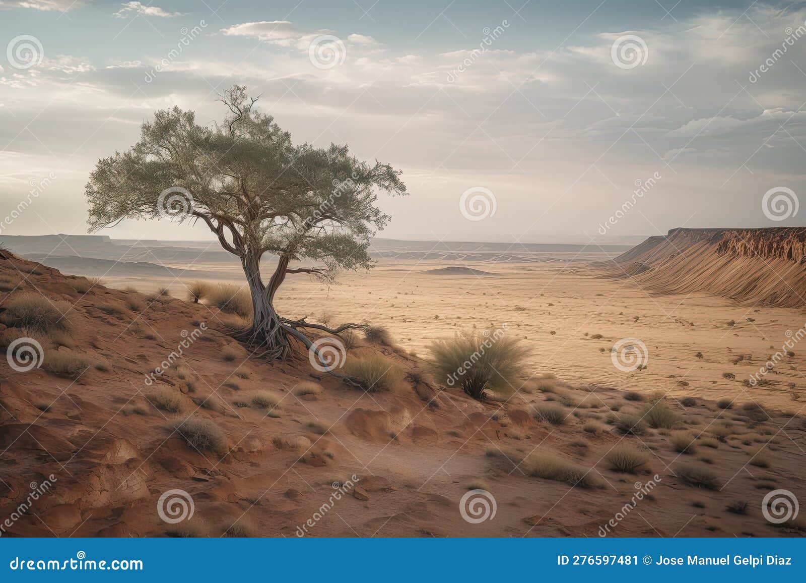 Gradually Withering, Expansive Single Tree Grappling with Harsh Arid ...