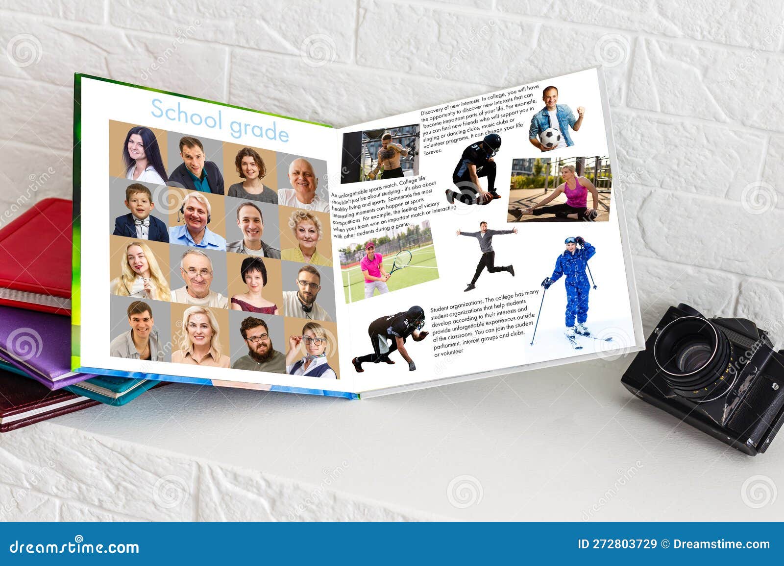 Graduate Book, School Graduation Album Stock Image - Image of asian ...