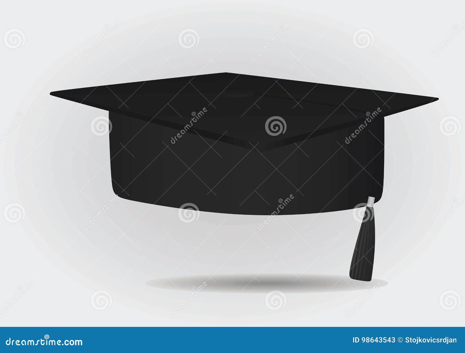 Graduate cap stock vector. Illustration of education - 98643543