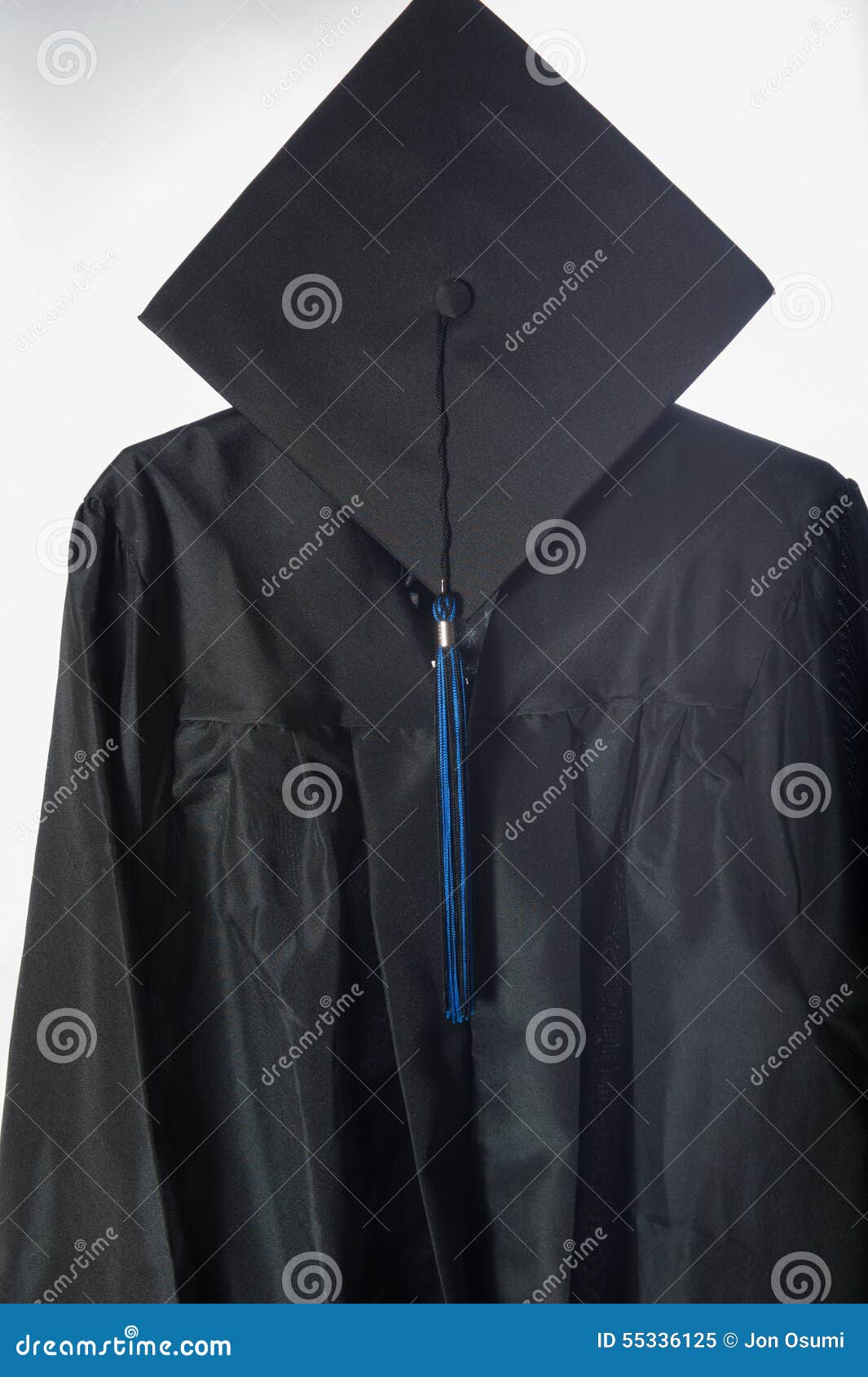 Graduate cap and gown stock image. Image of gown, close - 55336125