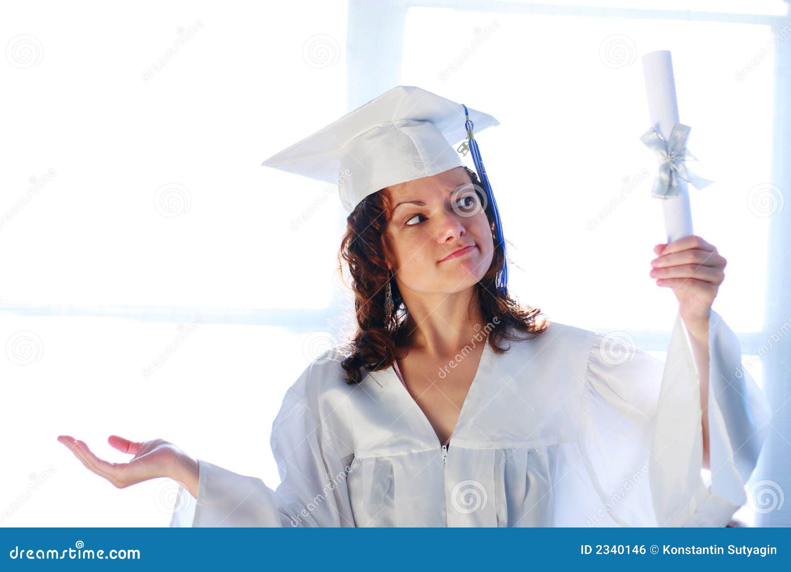 Graduate Choosing Her Future Stock Photo - Image of goal, college: 2340146