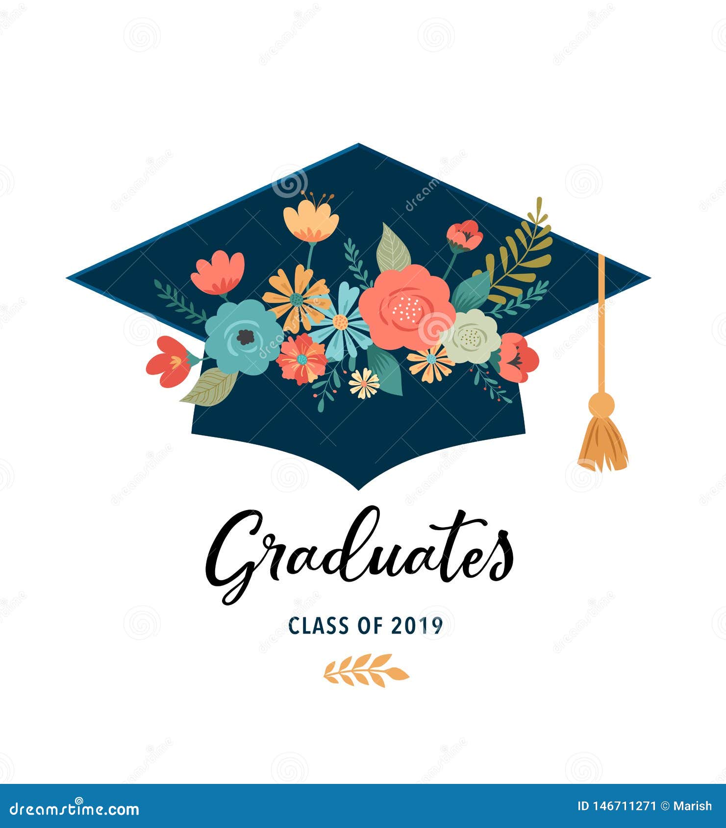 Congratulation Graduate Flowers Stock Illustrations – 53 Congratulation ...