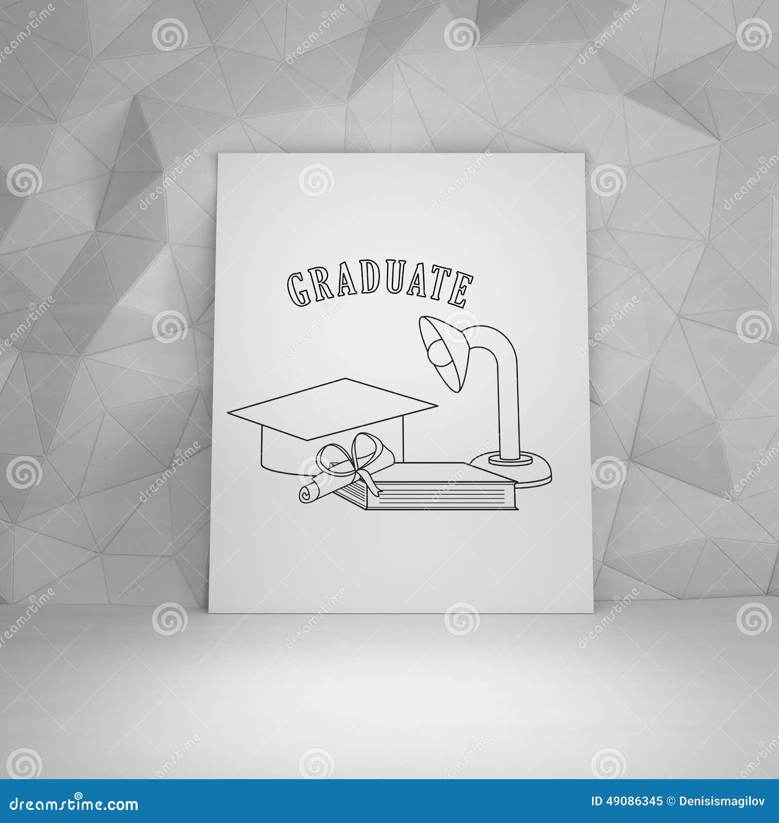 Graduate concept stock illustration. Illustration of construction ...