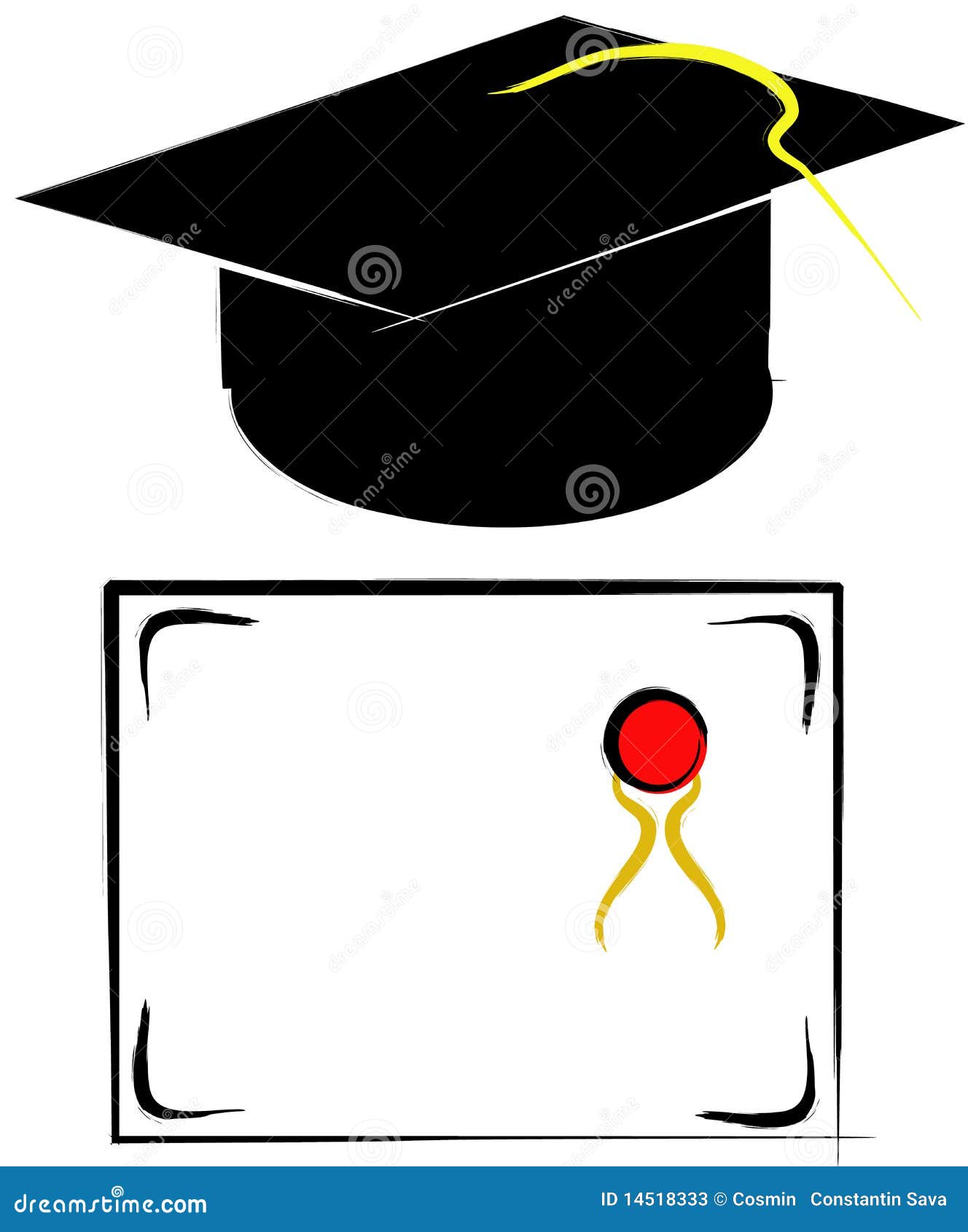 Graduate elements stock vector. Illustration of graduate - 14518333
