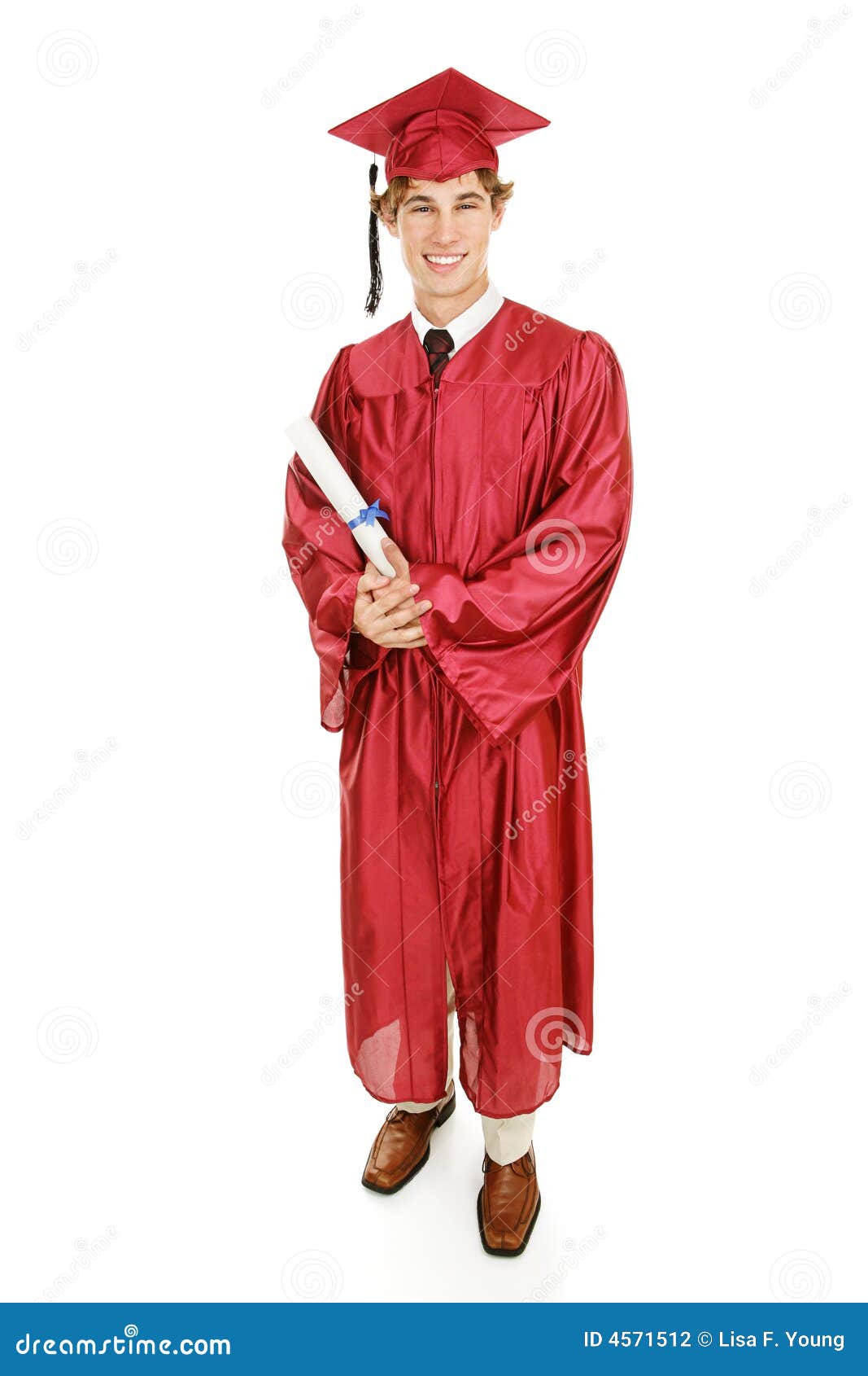 Graduate Full Body stock photo. Image of person, highschool - 4571512