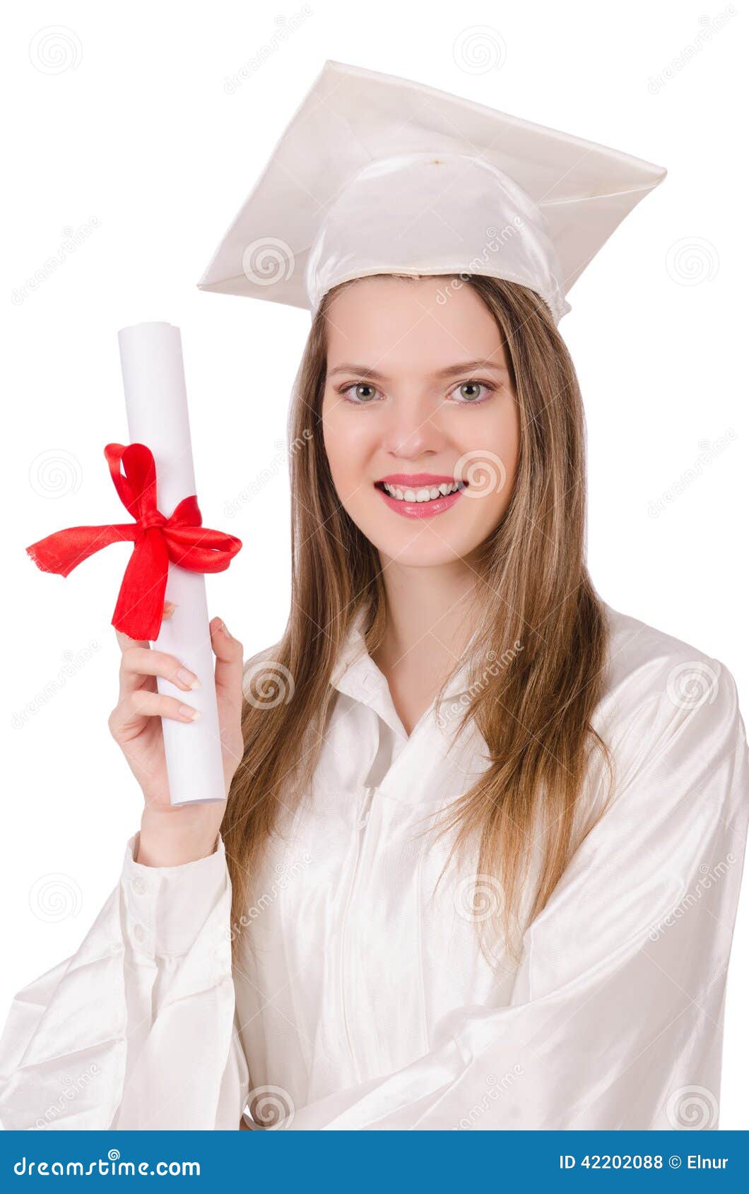 Graduate girl stock photo. Image of holding, happiness - 42202088