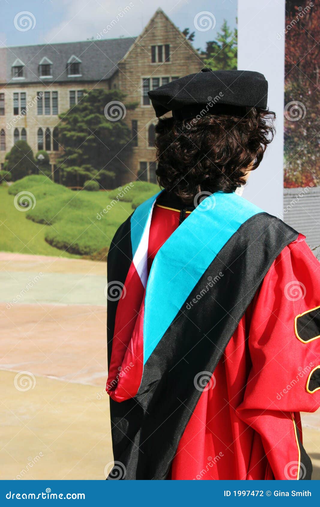 Graduate in gowns stock photo. Image of academic, goal - 1997472
