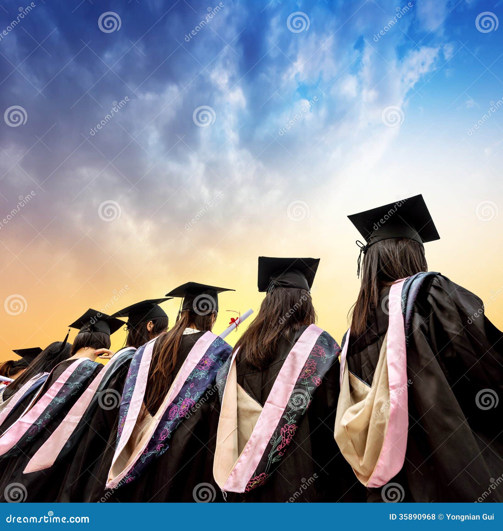 Graduate stock photo. Image of black, gown, high, accomplish - 35890968