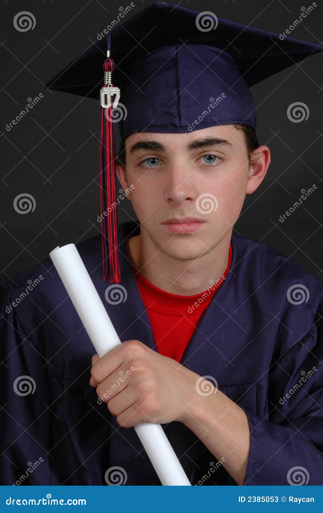 Graduate from High School stock image. Image of cross - 2385053