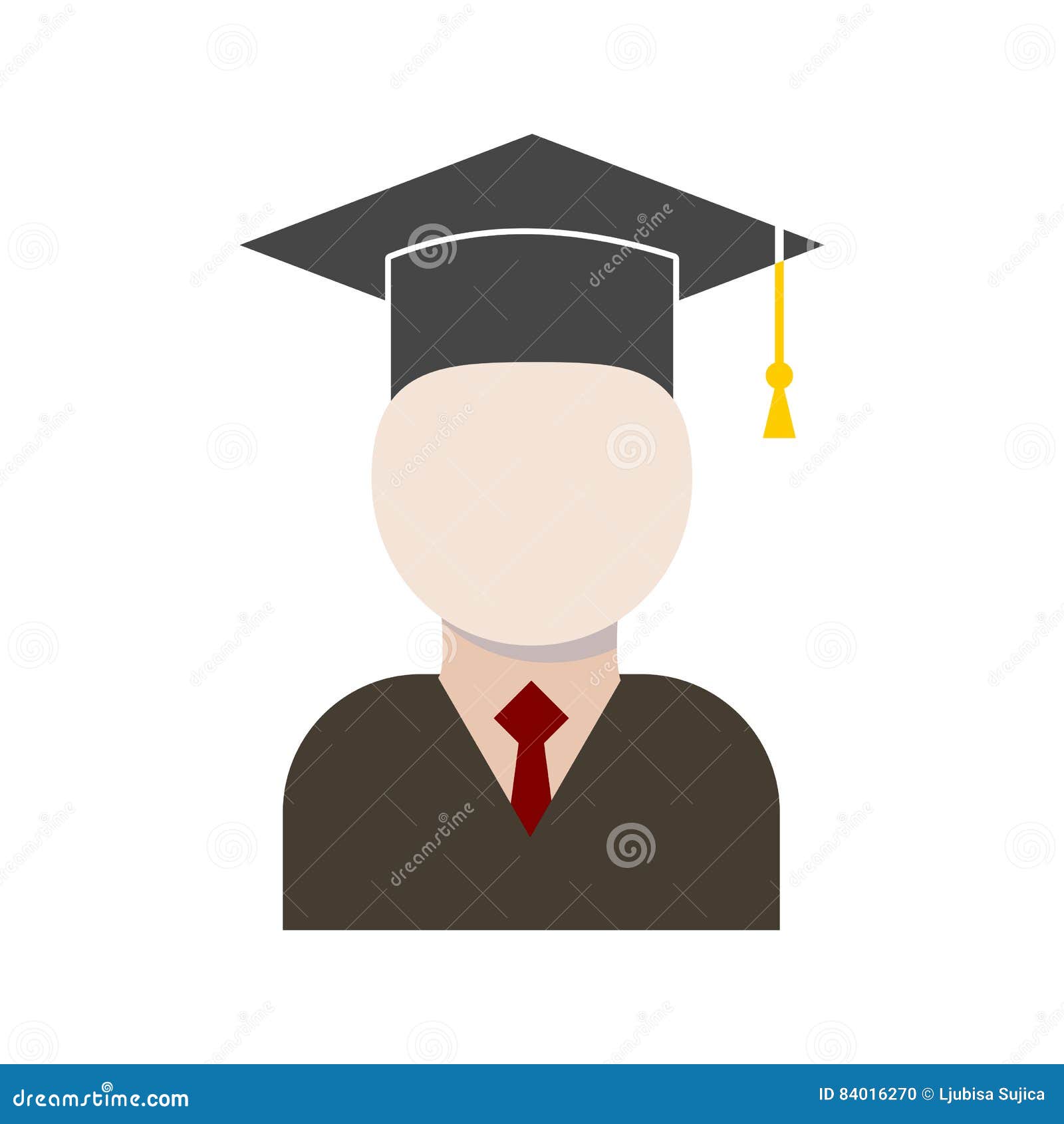 Graduate icon stock vector. Illustration of exam, icon - 84016270